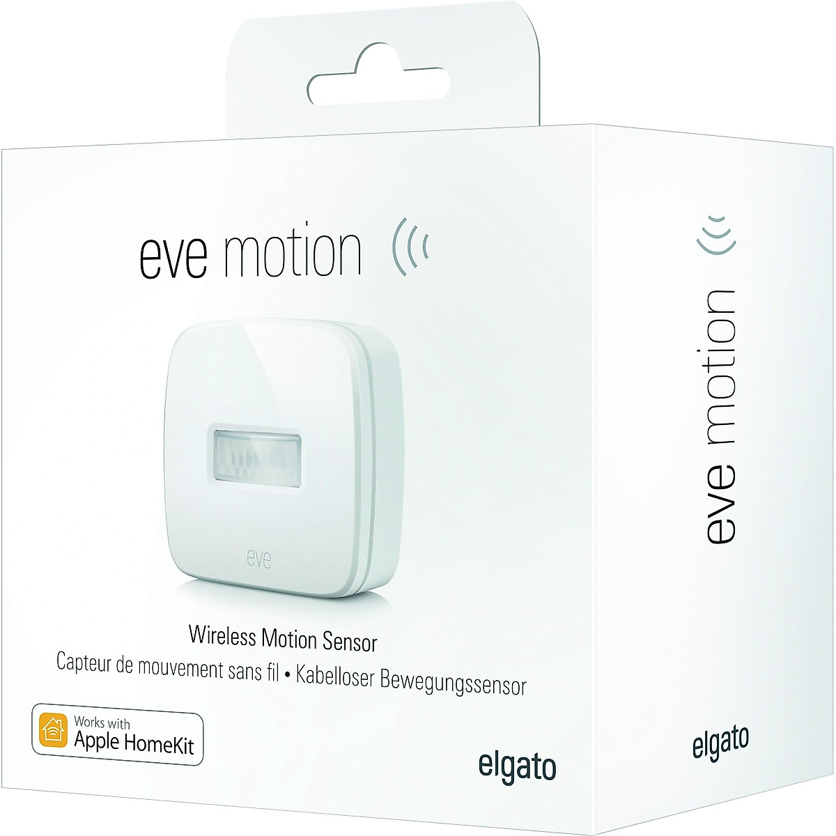 Eve Motion - Apple HomeKit Smart Home Motion Sensor for Triggering Accessories and Scenes, White (Not Thread Enabled)