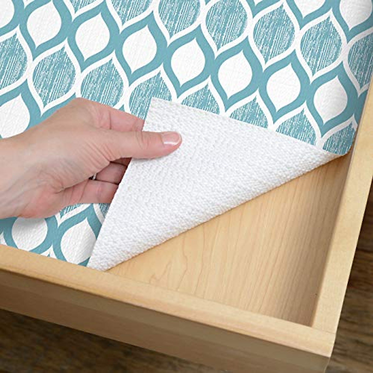 Con-Tact Brand - 09F-C9A3U3-12 Creative Covering Self-Adhesive Vinyl Drawer and Shelf Liner, 18" x 9', Savoy Blue