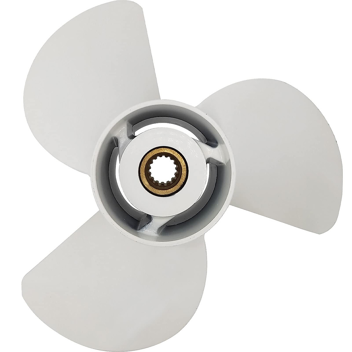 DLNIG 13 5/8x13-K Boat Moto Aluminum Propeller - for Yamaha Outboard Engines 50HP 60HP 70HP 80HP 90HP 100HP 110HP 120HP 130HP Replace 6E5-45949-00-EL,15 Spline Tooth - Aluminum Outboard Propeller