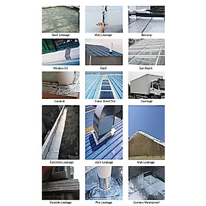 ROSEROSA Professional Waterproof Butyl Rubber Tape External Aluminium Foil Suitable for Roof Leak, Surface Crack, Window Sill Gap, Pipe Rupture, Boat Sealing, Etc (5cm X 5meter)