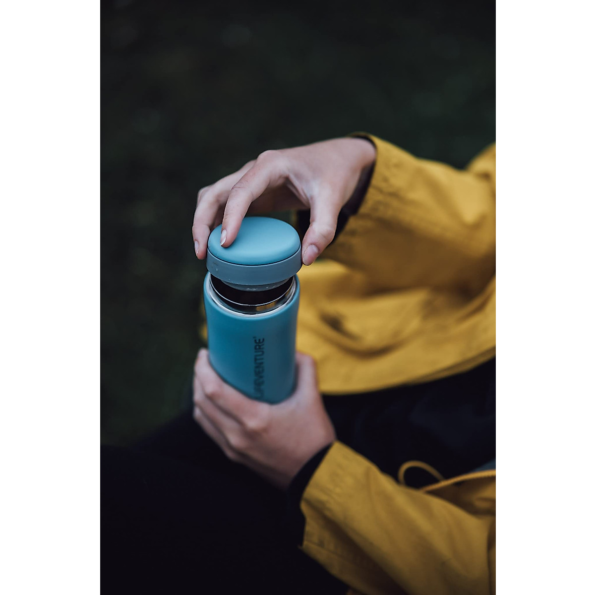 Lifeventure Thermal Mug, Matt Ice Blue, 300ml