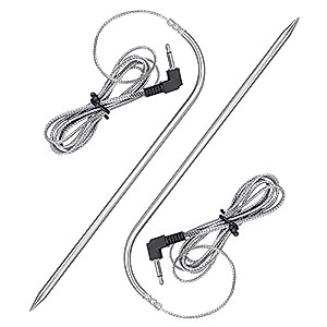 Replacement Meat Probe for Pit Boss Pellet Grills, 3.5mm Plug Pit Boss Accessories Parts Meat BBQ Temperature Probes Pit Boss Meat Probe for Pellet Grill Smoker 2pc