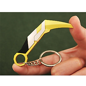MING XING SHENG Game Valorant Keychain, Prime 2.0 Karambit Knife Keychain, Varlor Keychain gold Claw Knife