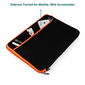 Neoprene Material 14 inch Laptop Sleeve Case Bag Compatible with MacBook Air M1 2020, MacBook Pro, Dell XPS 13 7390, HP Spectre X360, Lenovo Yoga 7i, Surface Pro 8