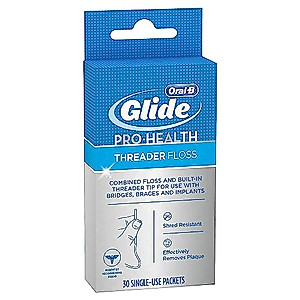Glide Threader Floss, 30 Single-Use Packets each (Value Pack of 3)