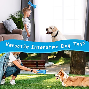 BAPSOUZU Dog Squeaky Toys for Aggressive Chewers, Toothbrush Stick Durable Dog Chew Toys for Large Dog Medium Breed, Indestructible Tough Dogs Toys for Teeth Cleaning (Chicken Flavor)
