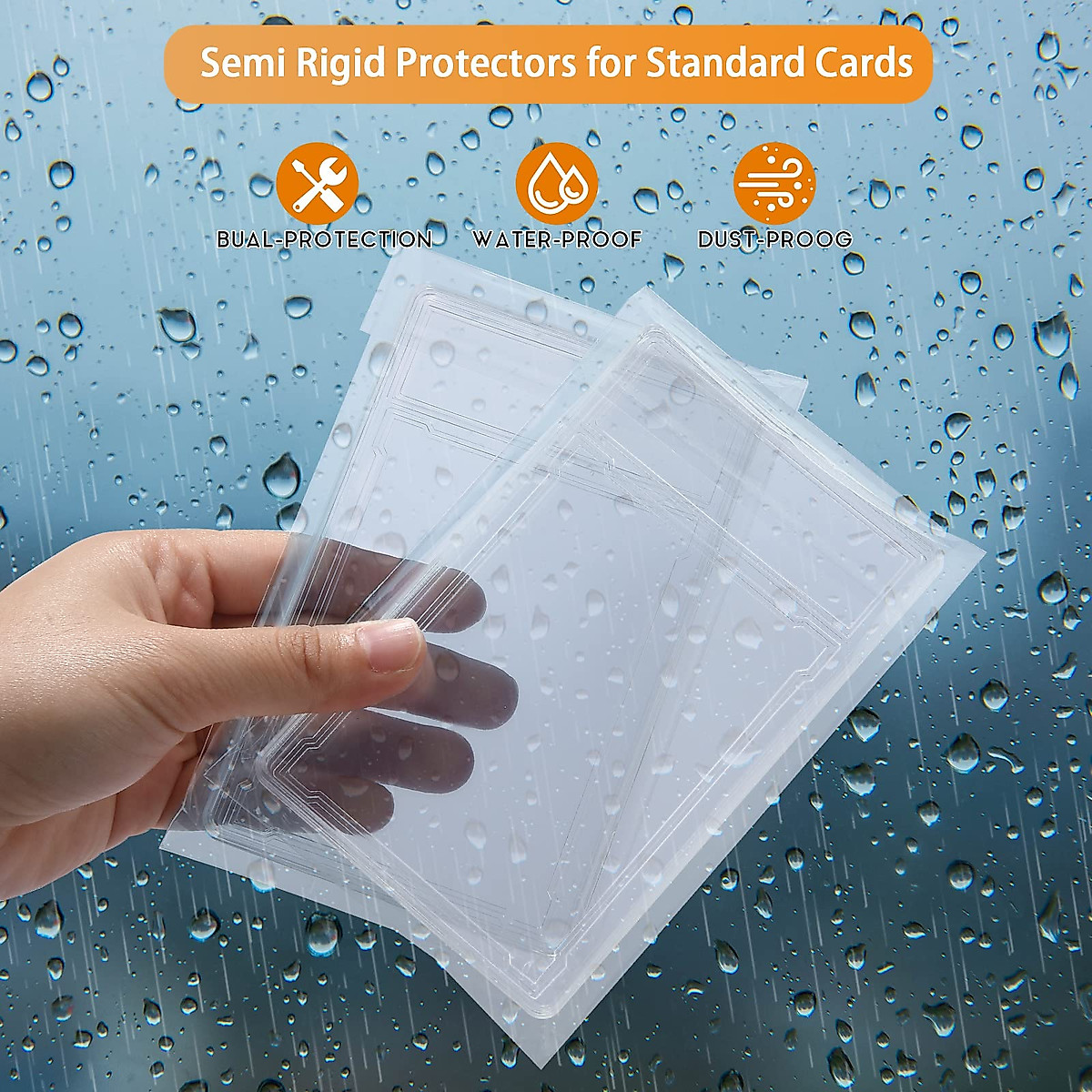 Graded Card Sleeves Resealable Baseball Card Holders Sports Card Sleeves Baseball Cards for Trading Baseball Sports Slab The Gathering Card Sleeves (200 Pieces)