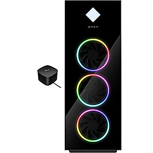 HP OMEN 45L Gaming & Entertainment Desktop PC (Intel i9-13900K 24-Core, 32GB DDR5 4400MHz RAM, 128GB PCIe SSD + 2TB HDD (3.5), GeForce RTX 4090, WiFi, Bluetooth, Win 11 Pro) with 120W G4 Dock