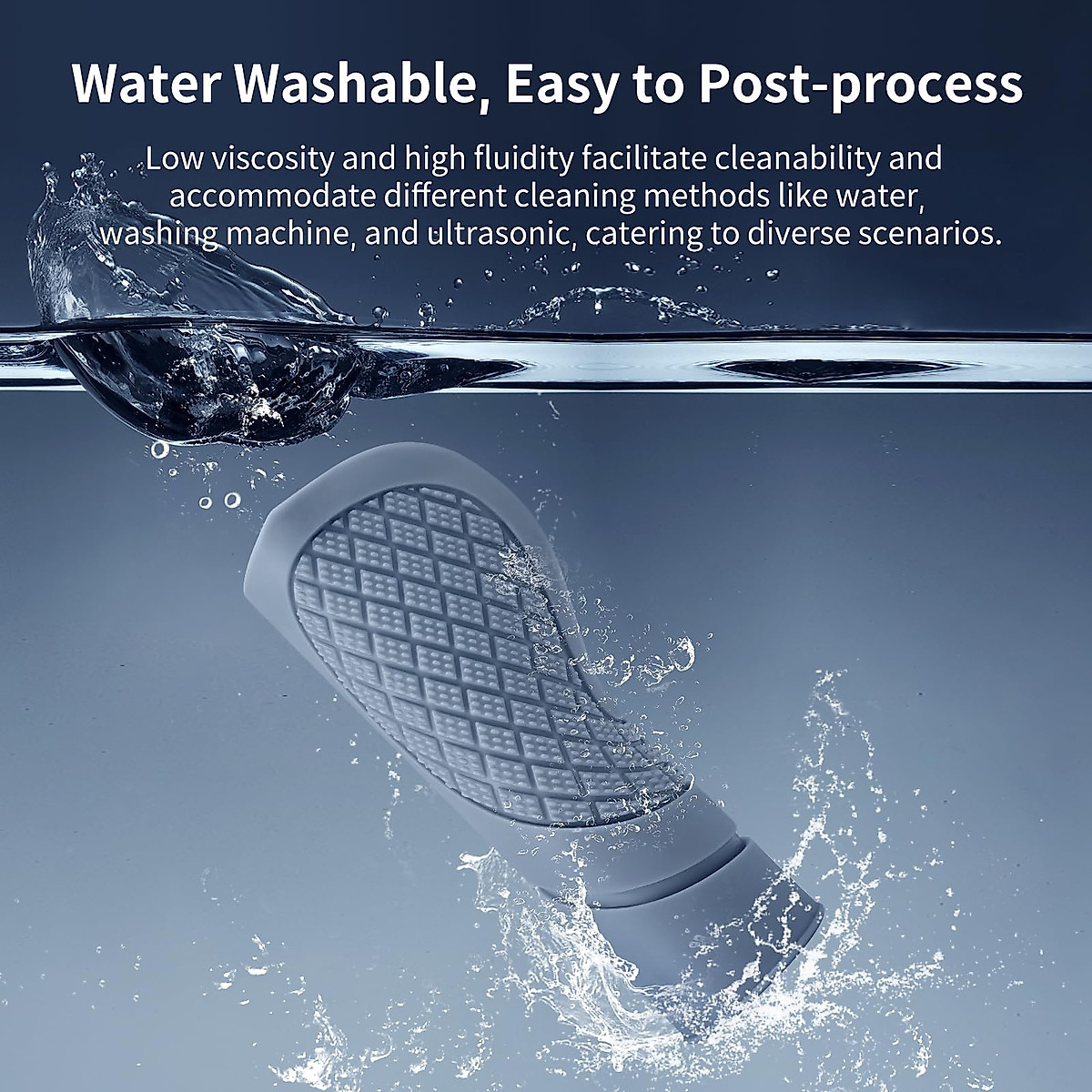 ANYCUBIC Water Washable ABS-Like 3D Printer Resin, High Toughness and Durability, High Precision and Easy to Post-process, Low odor, Wide Compatibility for all LCD Resin 3D Printers (Grey, 1kg)