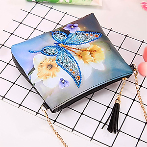zeyungood DIY 5D Diamond Painting Embroidery Cross Stitch Women's Shoulder Bag Chain Bag Handbag Gift (09)