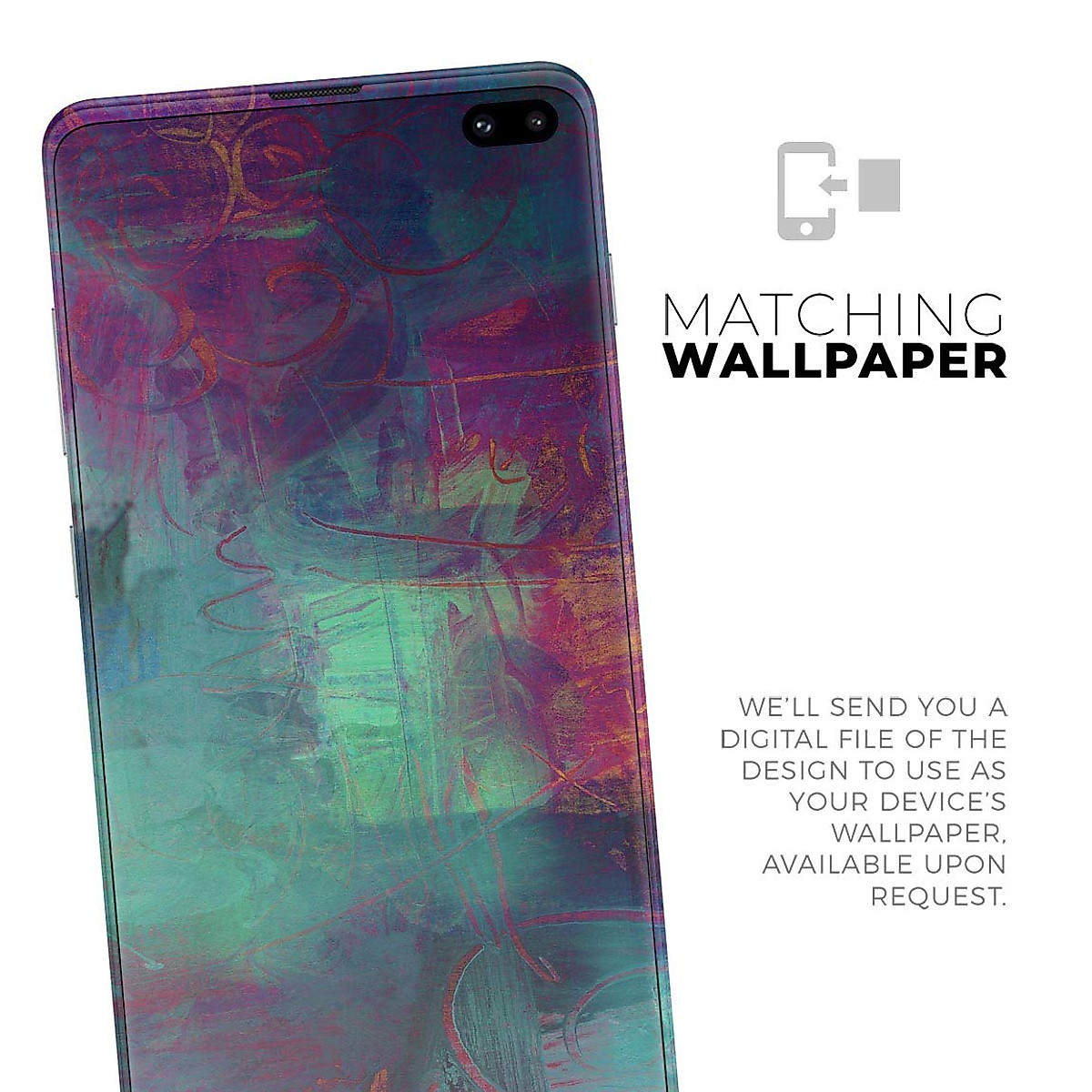 DesignSkinz Abstract Oil Painting V3 Protective Vinyl Decal Wrap Skin Cover Compatible with The Samsung Galaxy S20 (Screen Trim & Back Glass Skin)
