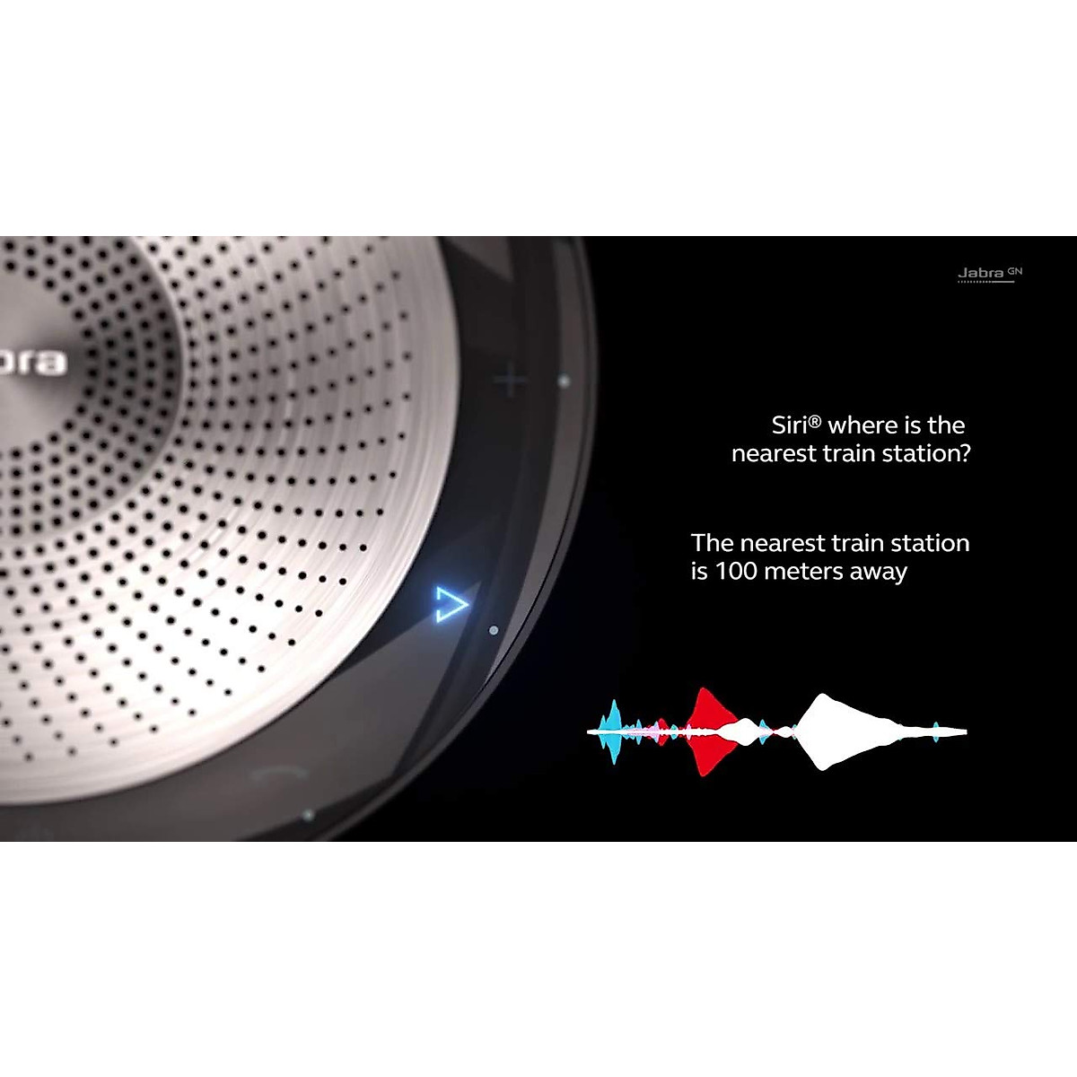 Jabra Speak 710 UC Wireless Bluetooth Speakerphone with Link 370 USB Adapter – Portable Conference Speaker for Holding Meetings Anywhere with Immersive Sound - Certified for Zoom & Google Meet