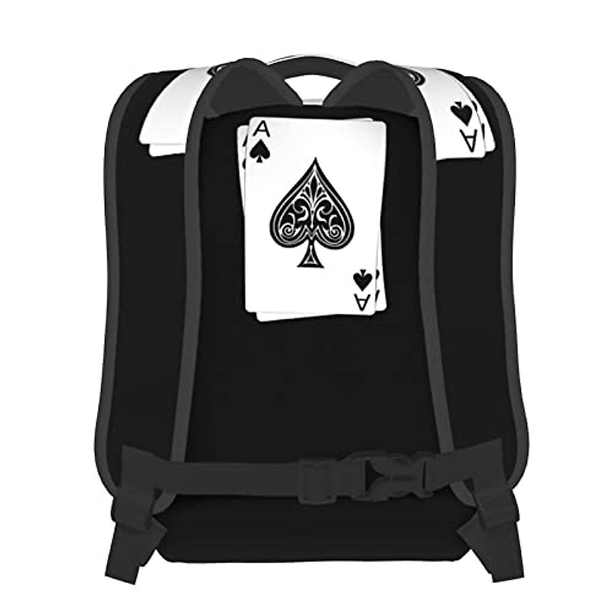 Poker Ace Of Spades Backpack Student Bag Work Light Schoolbag Traveling Handbag Leisure Knapsack