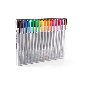 SHARPIE Art Pens, Fine Point, Assorted Colors, Hard Case, 16 Count (1983966)