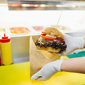 AroPaw New Disposable Latex Gloves, Powder Free 10 Boxes 1000 Gloves (Large)