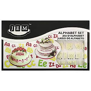 JEM 64 Piece Alphabet Plastic Cutter Set