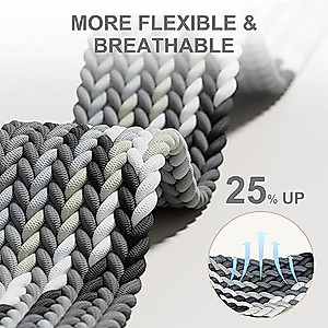 Getino 10 Pack Braided Stretchy Compatible with Apple Watch Band Women 38mm 40mm 41mm 42mm 44mm 45mm 46mm 49mm, Sport Nylon Elastic Solo Loop iWatch Strap Men for iWatch Ultra 2 SE Series 10 9 8 7 6 5