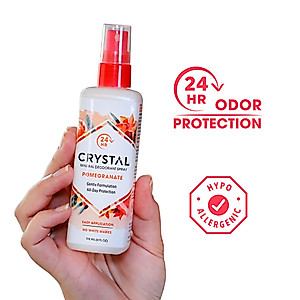 Crystal Essence Deodorant Spray, Pomegranate, 4 oz