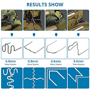 AUTOUTLET 120W Plastic Welding Kit Plastic Welder with 400pcs Hot Staples, Handy Hot Stapler Plastic Repair Kit for Repairing Cracked Plastic Parts of Car