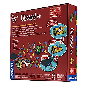 Ubongo 3D - a Kosmos Game | Geometric Puzzle Game with Three-Dimensional Blocks | Family Friendly Fun Game | Highly Re-Playable | Quality Components (Made in Germany) | 1 to 4 Players, Ages 8 and up
