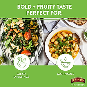 Pompeian Gourmet Red Wine Vinegar, Perfect for Salad Dressings, Marinades & Sauces, Naturally Gluten Free, 30 Ounce