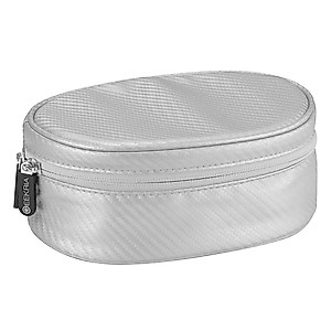 Geekria Controllers Carrying Pouch Travel Bag, Compatible with Google Stadia, Sony PlayStation 5, Dual Sense Edge, PS5 / PS4, Switch Pro Series x, Xbox Wireless, Portable Protector Case (Silver)
