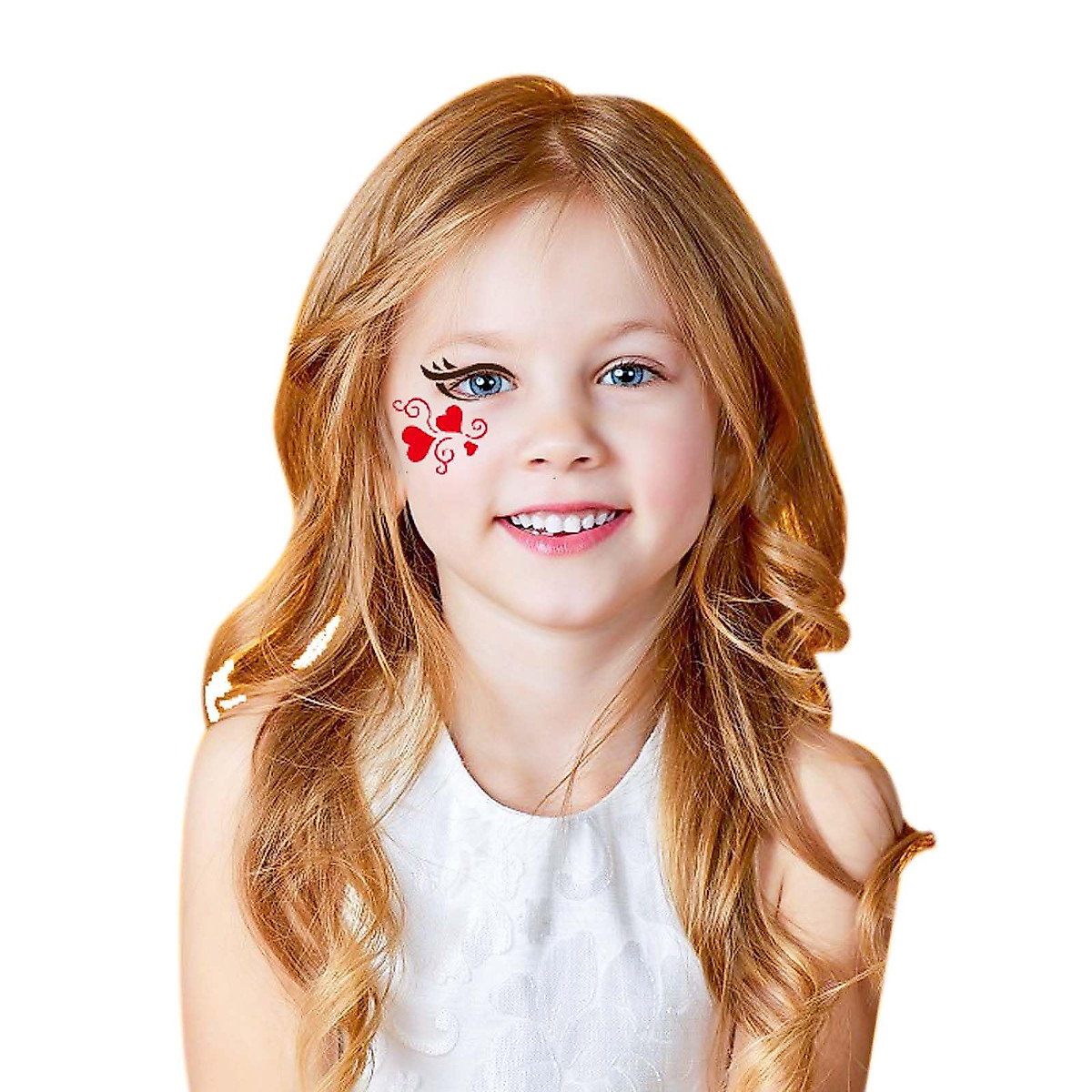 Twpribarn 28 Pcs Face Paint Stencils Kits Face Painting Stencils Reusable Face Tattoo Painting Templates Body Makeup Painting Templates for Kids Face Painting Holiday Halloween Tattoo Stencils (Mix01)