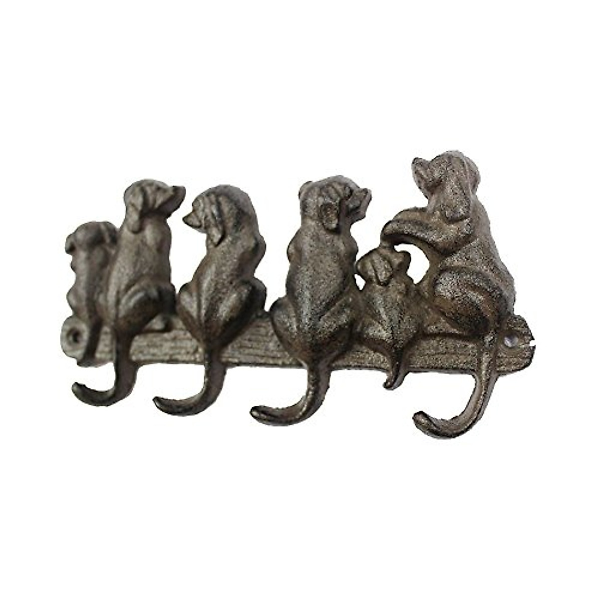 Handcrafted Nautical Decor Cast Iron Dog Wall Hooks 8" - Decorative Hook - Dog Home Decoration