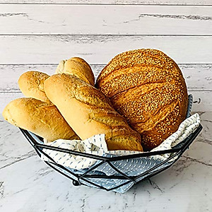 CuttleLab Fruit Basket with Banana Hanger (Black, 1-Tier), Fruit Bowl with Banana Holder, Fruit Bowl for Kitchen Counter used as Bread Basket, Vegetable Basket, Fruit Stand,Egg Holder with Banana Tree