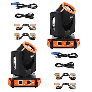 Frezon 2PCS 7R 230W Stage Lights Moving Head Light, RGBW DJ Lighting, 8 Prism Strobe DMX 16Ch for Wedding DJ Party Stage Lighting