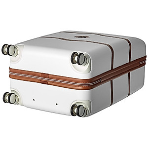 DELSEY Paris Chatelet Hard+ Hardside Luggage with Spinner Wheels, Champagne White, Checked-Medium 24 Inch