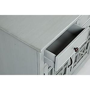 Jofran 375-60 Craftsman 60" Media Unit, 60"W X 19"D X 32"H, Earl Grey Finish, (Set of 1), 60''