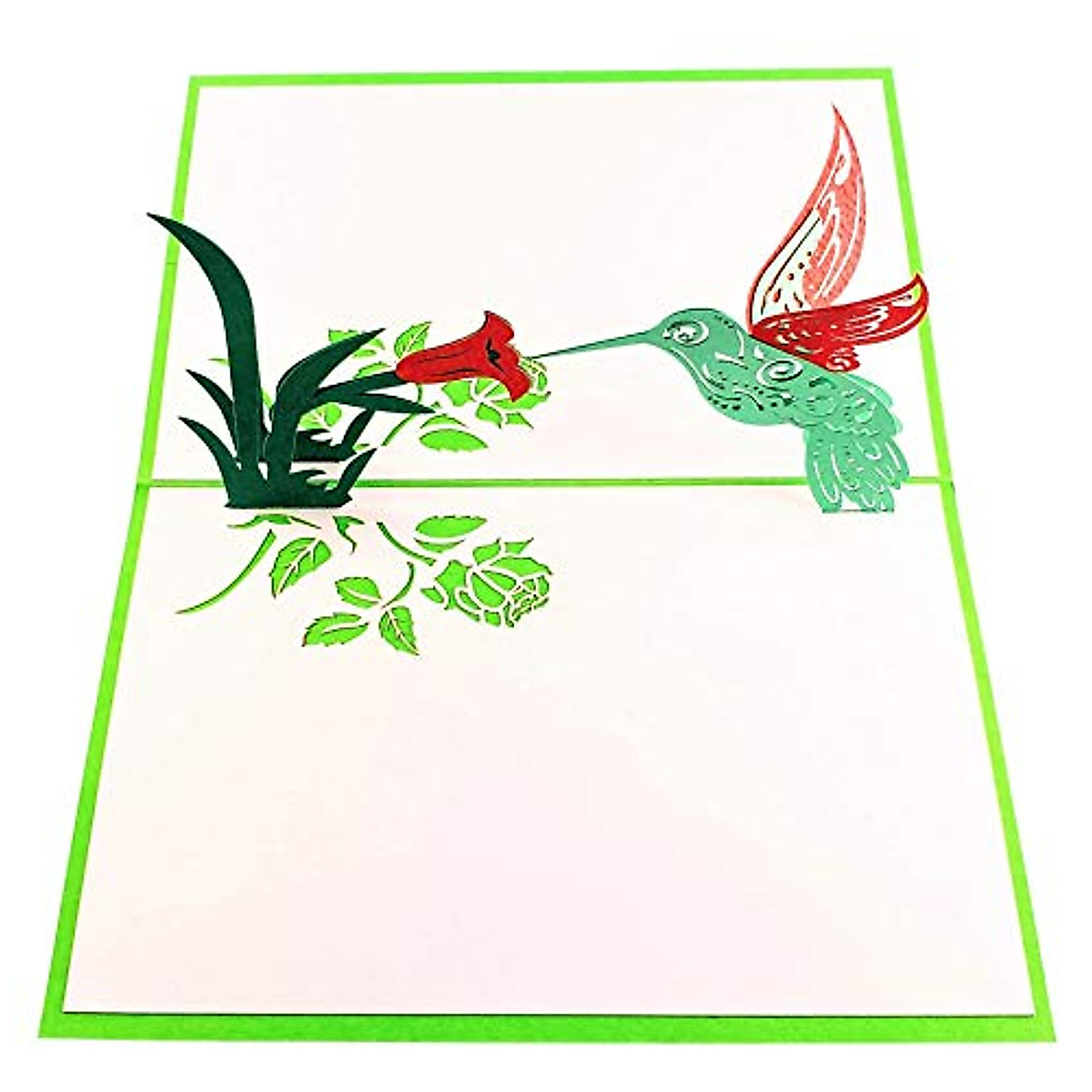 iGifts And Cards Season’s Greetings Hummingbird 3D Pop Up Greeting Card – Merry Christmas, Happy Holidays, Feliz Navidad, Joy, Hope, Unique, Special