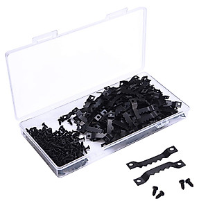 Sunmns 150 Pack Sawtooth Picture Photo Frame Hangers with Screws, Black