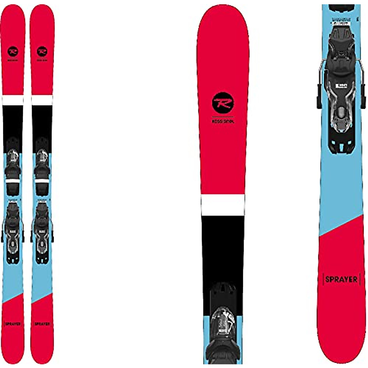 Rossignol Sprayer Mens Skis 158 W/Look Xpress 10 GW Bindings Black