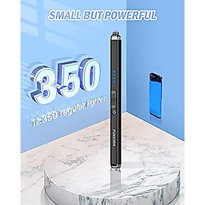 Dual Arc Electric Candle Lighter Gift Box Rechargeable USB Lighter Gifts for Women Men Plasma Arc Lighters for Candle Gift Choice (Obsidian Black)