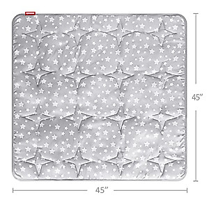 Kids Play Mat for Indoor and Outdoor Playhouse Tent, Toddler Mat Pad Fitted for 47x47 Inch Kids Indoor and Outdoor Fun Playtime Tent, Star Print Baby Nursery Quilted Rug