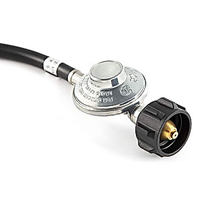 DELSbbq 21" QCC1 Hose and Regulator Kit with 1/8 NPT Male Thread Replacement Parts for Weber Propane Grills,Replacement for Weber 7503
