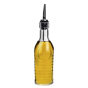 BORMIOLI ROCCO Officina 1825 Olive Oil/Vinegar Bottle Stainless Steel Pouring Spout 268 ml