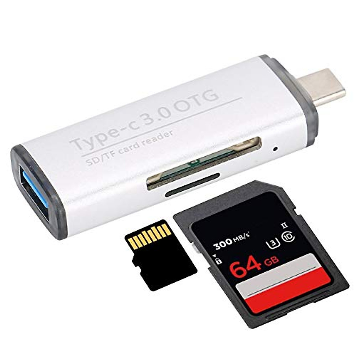 Qinlorgo Powerful Chipset Performance USB3.0 Hub, 3 in 1 Hub, Stable for OTG Memory Card Adapter
