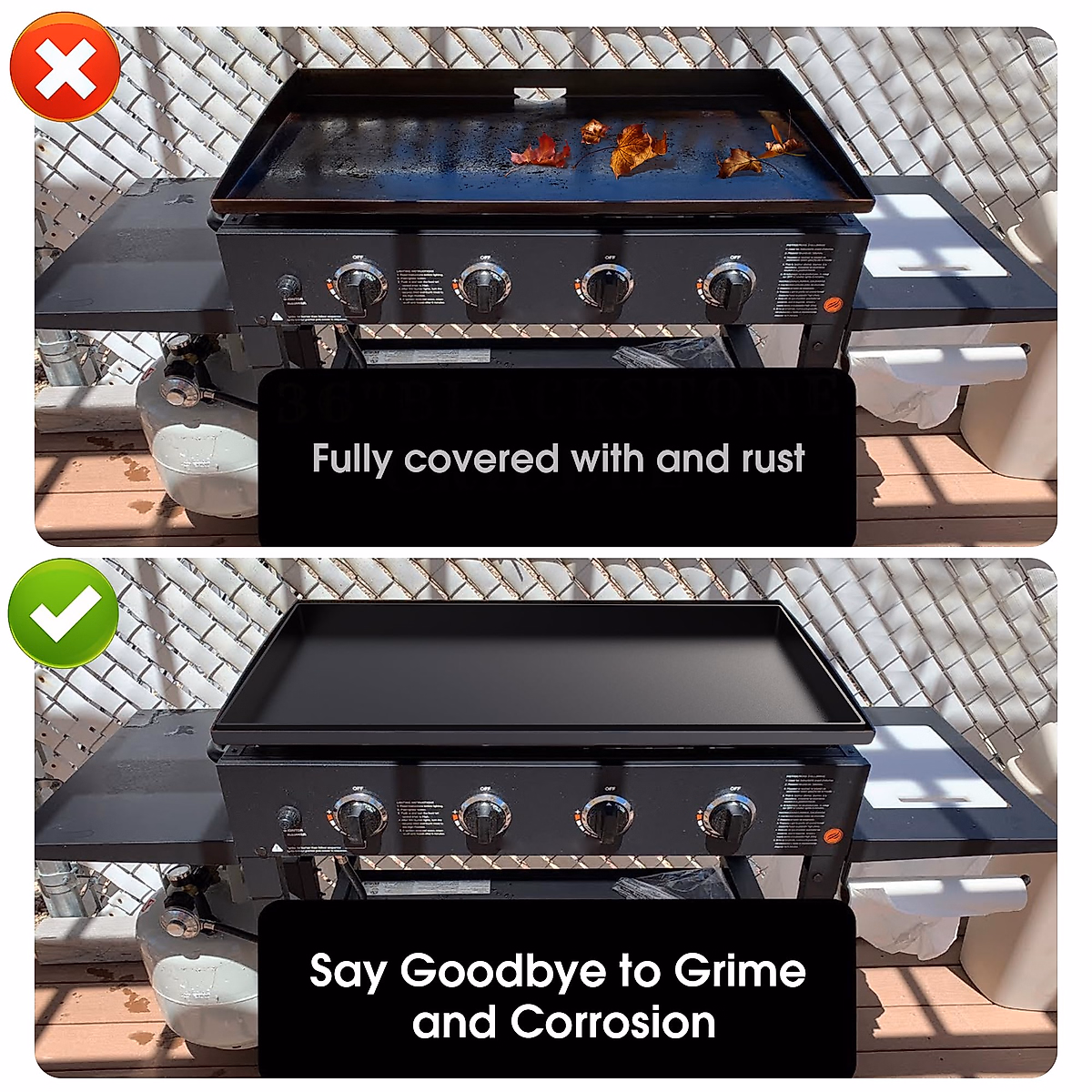 Griddle Buddy Grill Mat for Blackstone 28 Inch Griddle, Heavy Duty Silicone Griddle Mat, High-Wall Design, All Season Cooking Protective Mat, Shields from Rodents, Debris, Rust, Reusable (28 Inch)