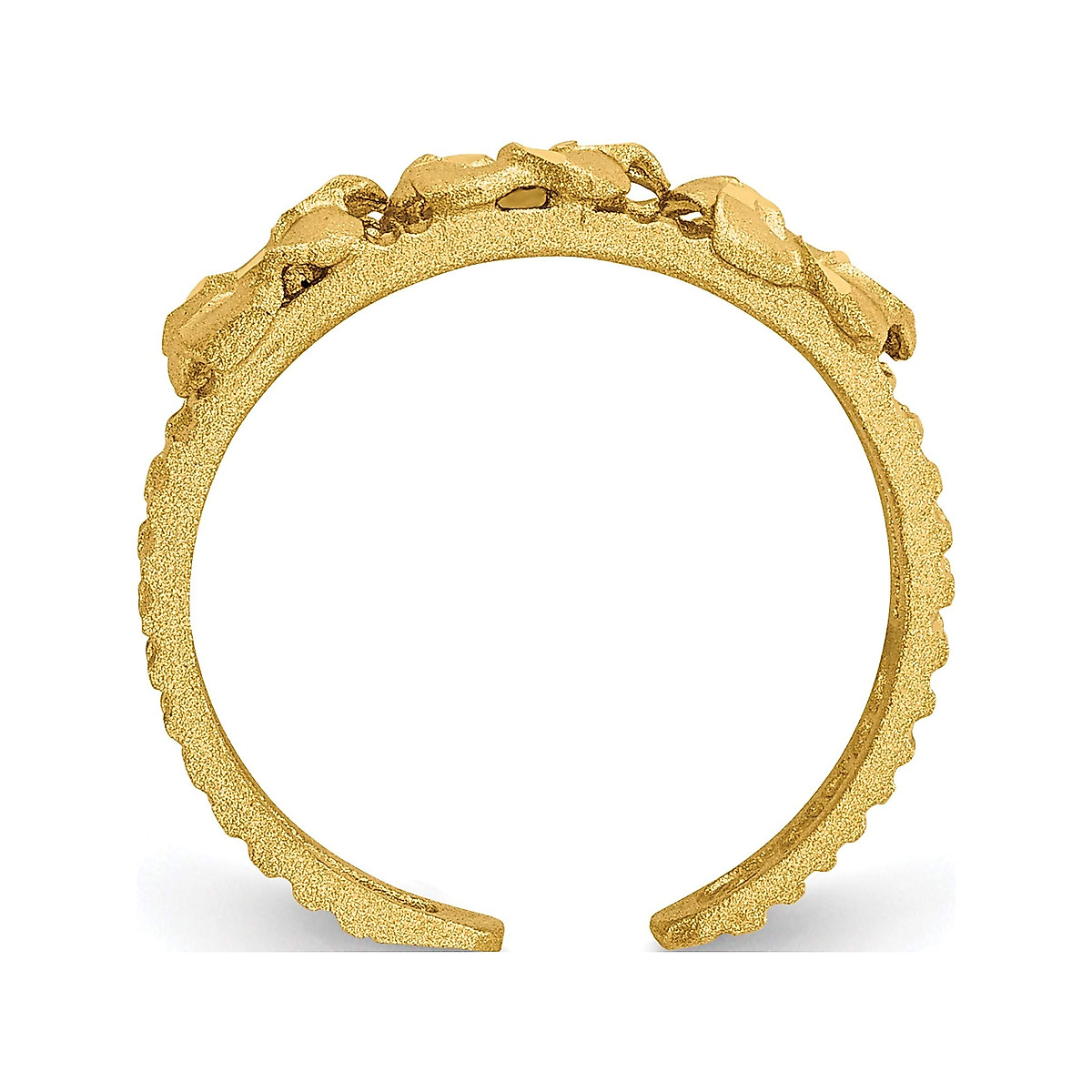 14K Yellow Gold Plumeria Toe Ring - Jewelry By Sweet Pea