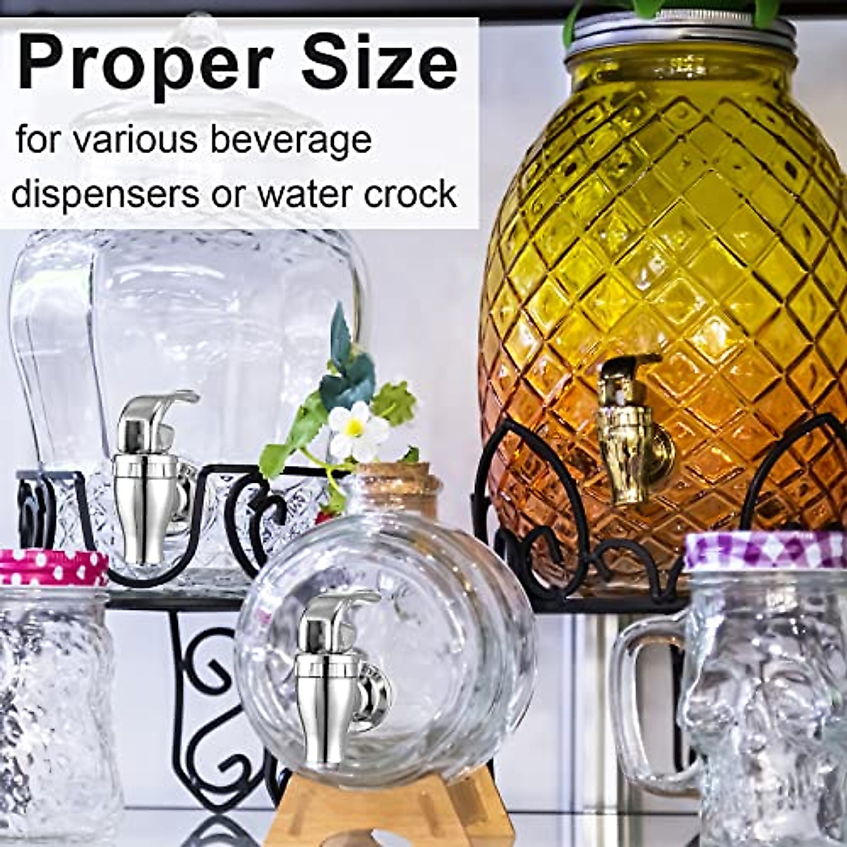 24 Pieces Beverage Dispenser Spigot Bulk Push Style Spigot Water Cooler Faucet Replacement Plastic Lever Spout Water Dispenser Spigot for Juice Lemonade Beverage Dispenser