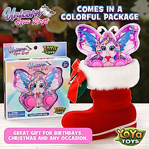 YoYa Toys Unicorn Butterfly Ring Toss Handheld Game - Games for Kids Handheld with Cute Unicorn Design, Classic-Style Retro Game, Portable & Travel-Friendly Handheld Games for Kids