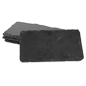 BOSKA Slate Serving Platter - Large Best For Cheese, Tapas, Bread, and Desserts Presentation - Board Slab with Non-Slip Feet - Cutting and Charcuterie Board - Dishwasher Safe