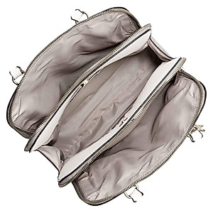 Nine West CYRA Satchel, Hazel Logo/Milk