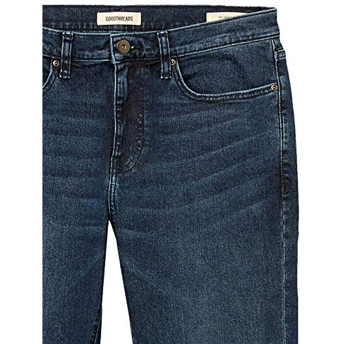 Amazon Essentials Men's Comfort Stretch Straight Slim-Fit Jean (Previously Goodthreads), Medium Indigo, 33W x 30L