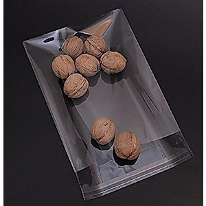 ericotry 100 Pcs 4 3/4in. X 6 1/2in. Clear Resealable Cello/Cellophane Bags Good for Bakery Candy Chocolate Candle Cookie Poly Bags Jelly Packaging Bags