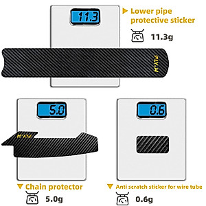 FLY_H Bicycle Frame Protection Sticker Tape Bike Chain Guard Tape Bicycle Chain Protector Bicycle Paint Protection Stickers Bike Cable Protection Decorative Sticker Protection Scratches and Impacts
