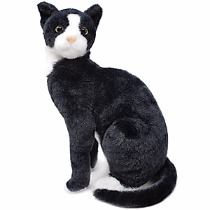 VIAHART Tate The Tuxedo Cat - 14 Inch Stuffed Animal Plush Black and White Kitten - by Tiger Tale Toys